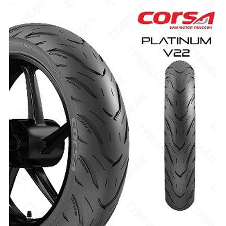 Corsa V22 17'' 70/90-17 80/90-17Tayar Tubeless Tyre Original | Shopee Malaysia