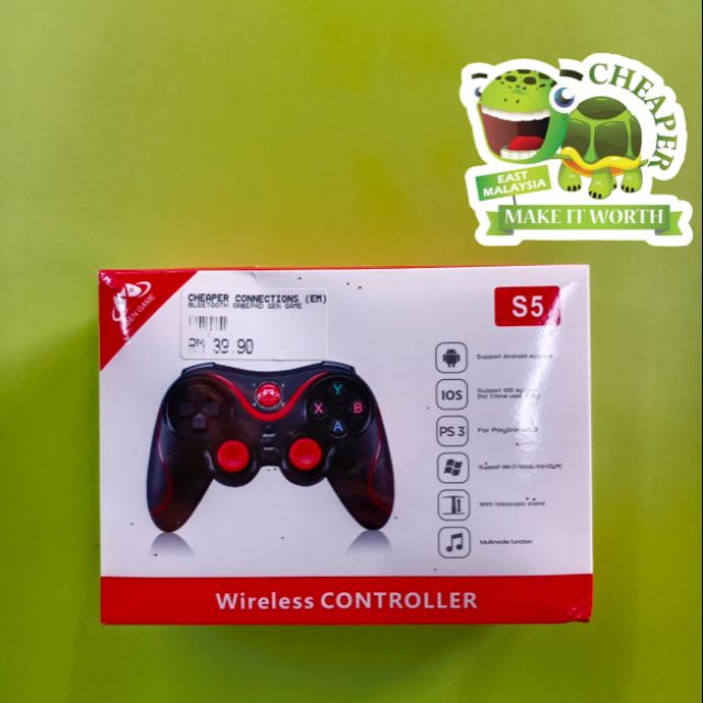 Gen Game S5 Bluetooth Wireless Game Controller Gamepad Joystick Free Phoneholder Shopee Malaysia 3612