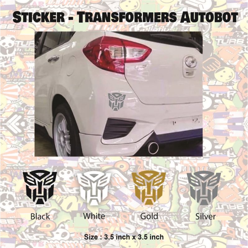 STICKER - TRANSFORMER AUTOBOT - 1 PC | Shopee Malaysia