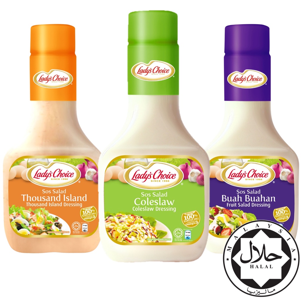 Lady's Choice Thousand Island/ Fruit Salad Dressing/Coleslaw Dressing ...