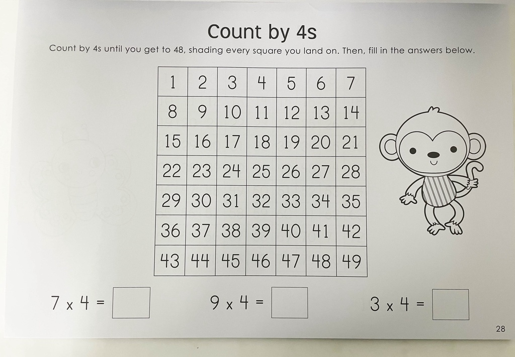 Little Genius Times Table Giant Book for Kids Fun Pad Educational ...