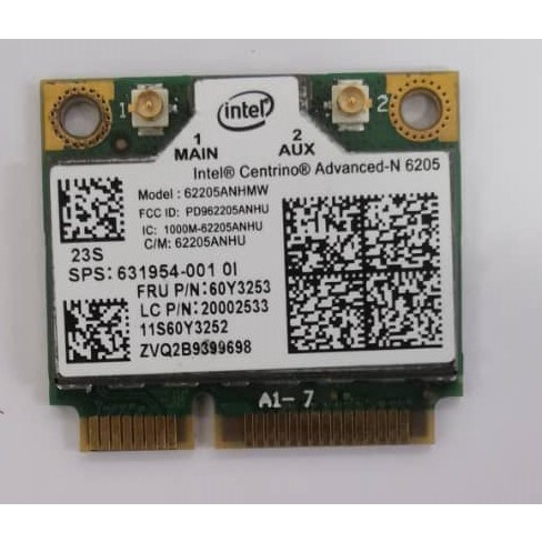Laptop Wifi Mini PCIE Card Intel N-6205/6235/6230/7260HMW/ Broadcom ...