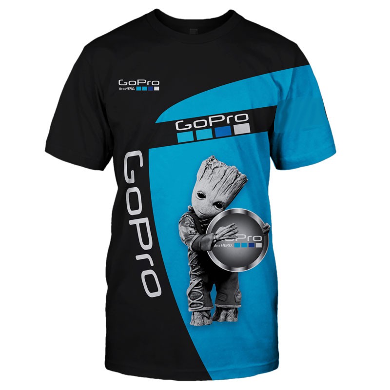 GOPRO Summer's new T-shirt 3D printed fun T-shirt Short sleeve T-shirt ...