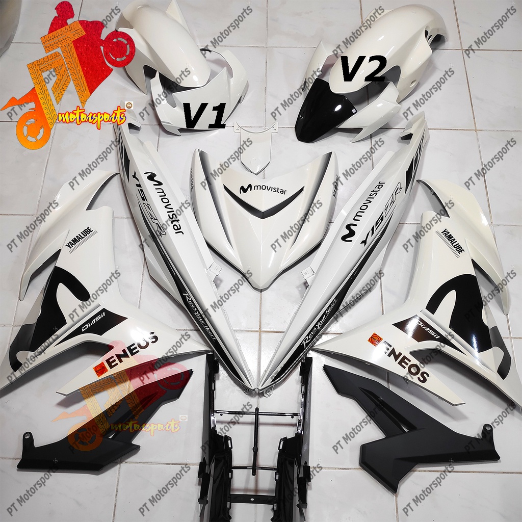 Y15ZR Y15 V1 V2 Cover Set Creamy White Movistar Black Movistar M Putih Movistar Biru Hijau ...