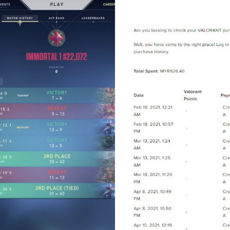 Valorant account - IMMORTAL 1 | Shopee Malaysia
