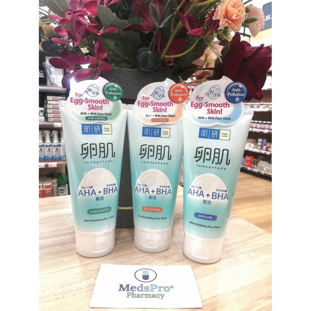 Hada Labo AHA + BHA Face Wash 130g Series (Acne Control (10/25)/ Oil ...