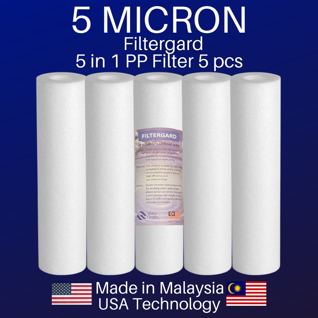 Filtergard 10" PP Sediment Water Filter Replacement Cartridge Filter ...