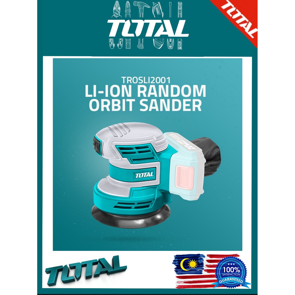 TOTAL T-TROSLI2001 LITHIUM-ION RANDOM ORBIT SANDER | Shopee Malaysia