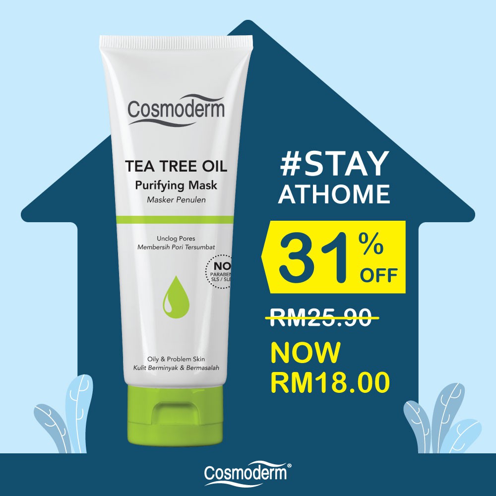 Cosmoderm Tea tree Oil Purifying Mask (100 ml) | Shopee Malaysia