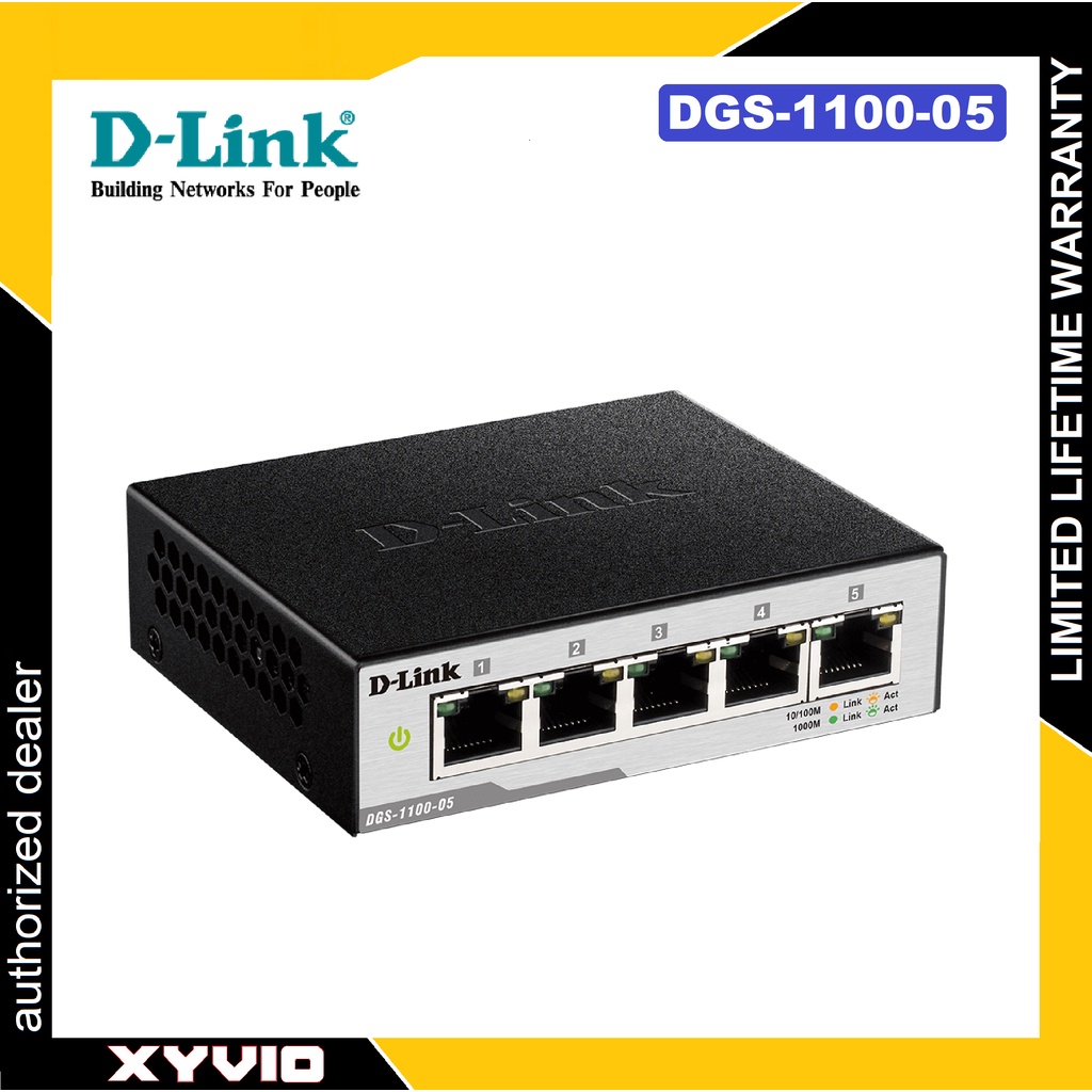 D-LINK DGS-1100-05 / DGS-1100-08 8-Port / DGS-1100-08P 8-Port Gigabit ...