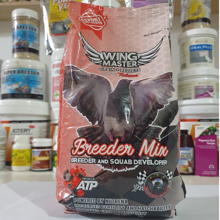 Wingmaster Breeder Mix Grain + Pellets 1kg Nutrena, Wing Master ...
