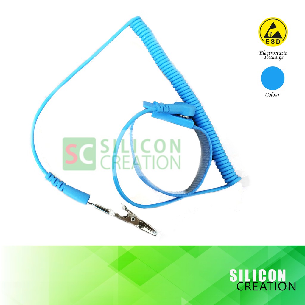 Posh Anti Static ESD Wrist Strap Blue Color - 6 Feet | Shopee Malaysia