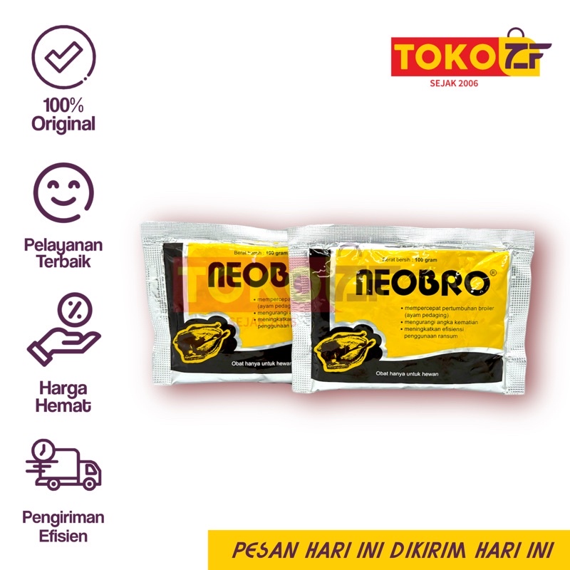 [NEOBRO 100gr] Vitamin Growth Medicine for Broiler Chickens 100gr ...