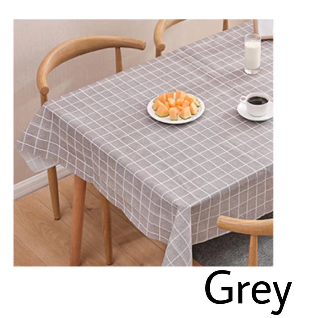B.S.B Table Cloth Waterproof Plastic Table Cover Oilproof Tablecloth ...