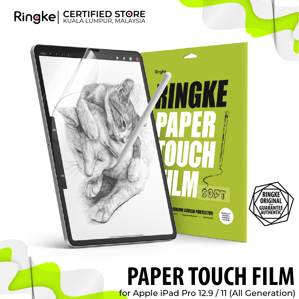 RINGKE® PAPER TOUCH Film Soft iPad Pro 12.9 / 11 All Generation Anti ...