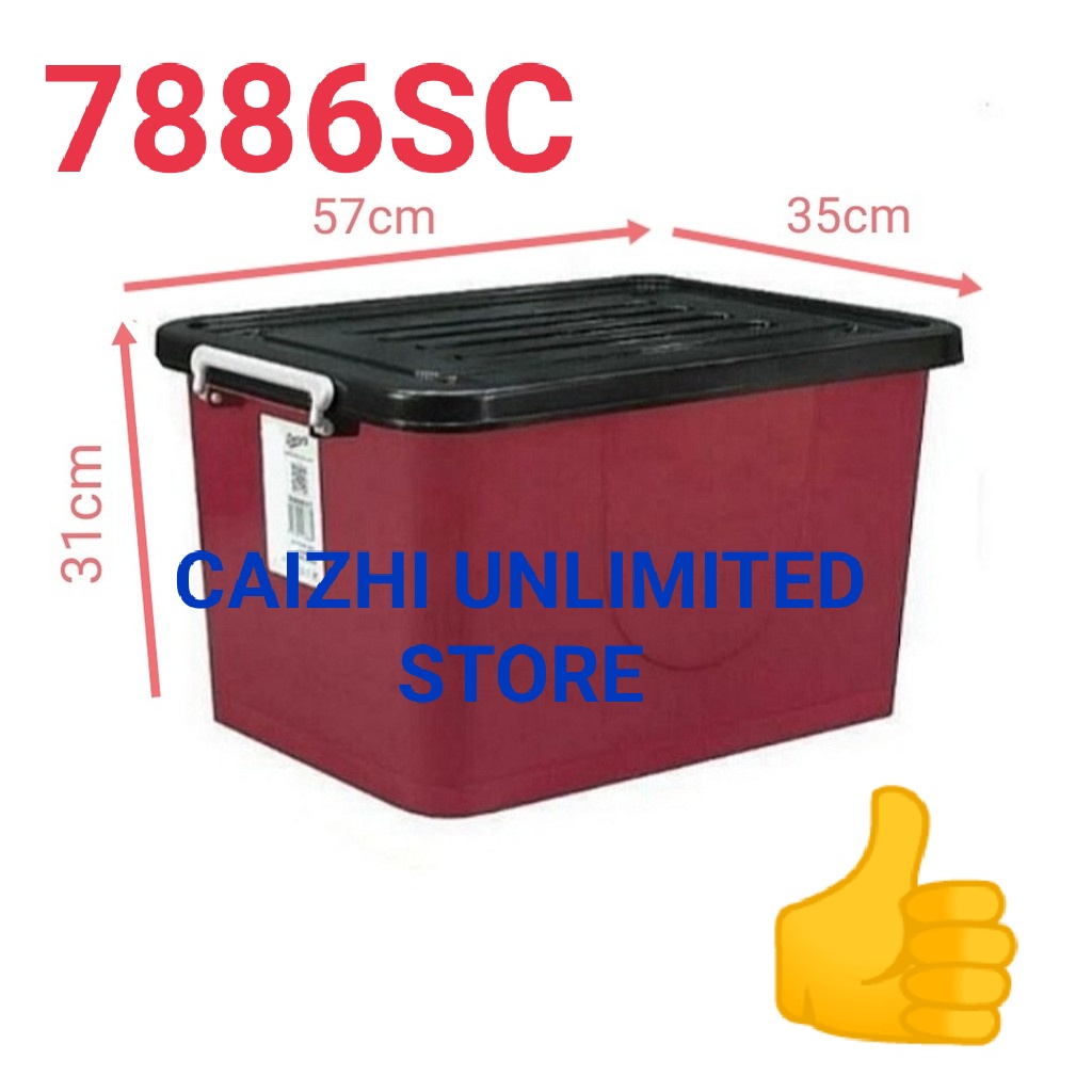 7886 Century Storage box 38 Litres Box serbaguna/ Bekas simpanan ...