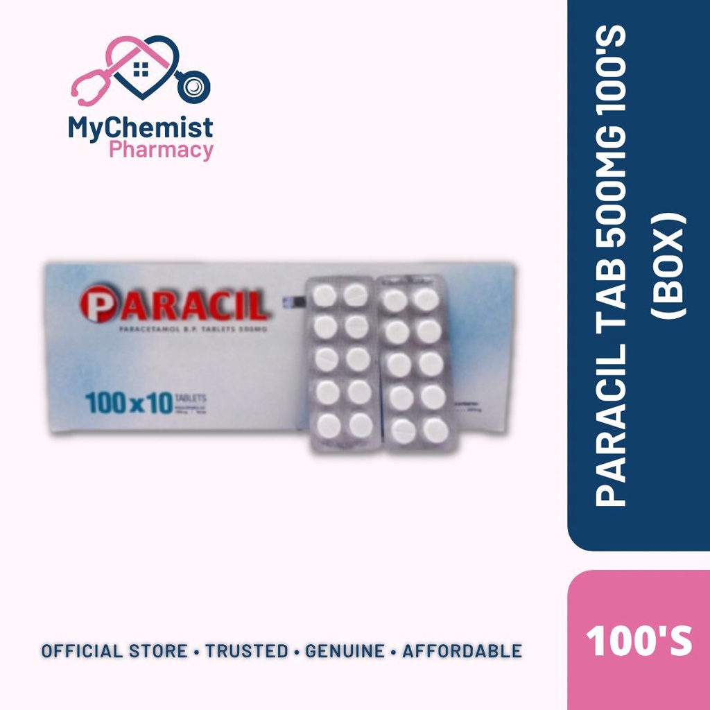 Paracil Ifimol Paracetamol Tab 500mg 100's (1 Box) | Shopee Malaysia