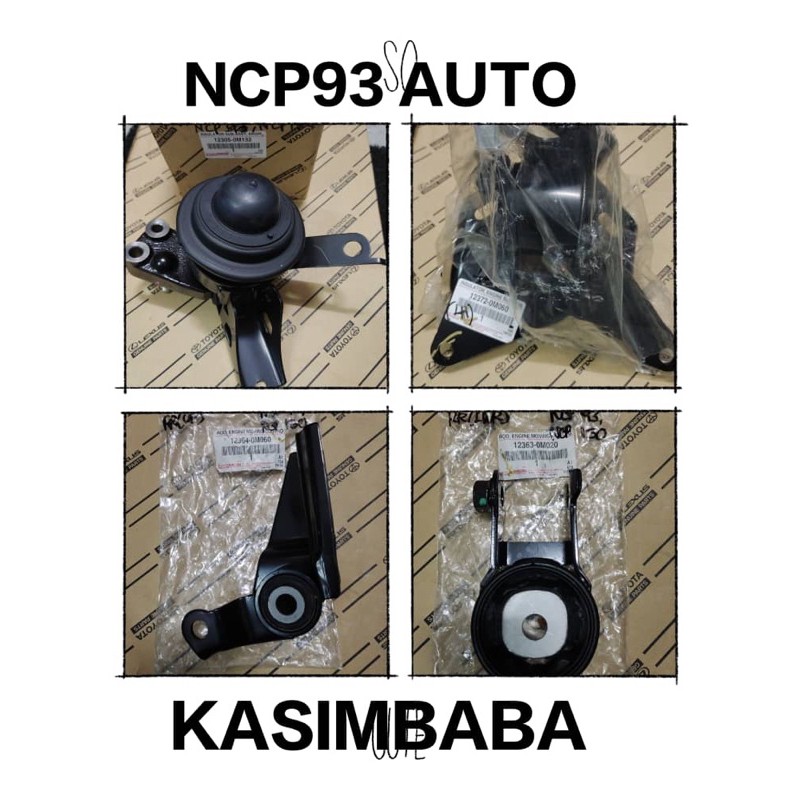 TOYOTA VIOS NCP93 AUTO,YARIS NCP91 ORIGINAL ENGINE MOUNTING (SET 4PC ...