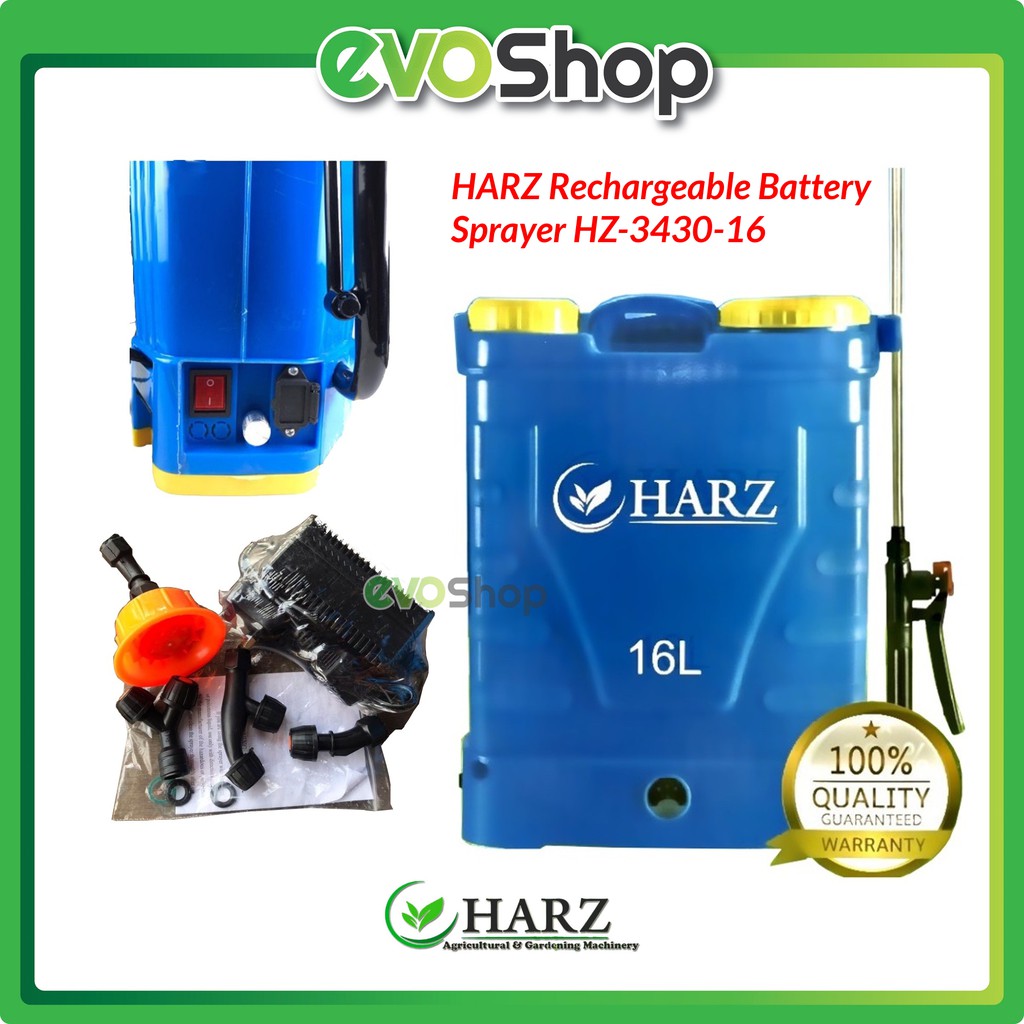 HARZ Rechargeable Battery Sprayer Pump HZ-3430-16 (16 Liter) / Pam ...