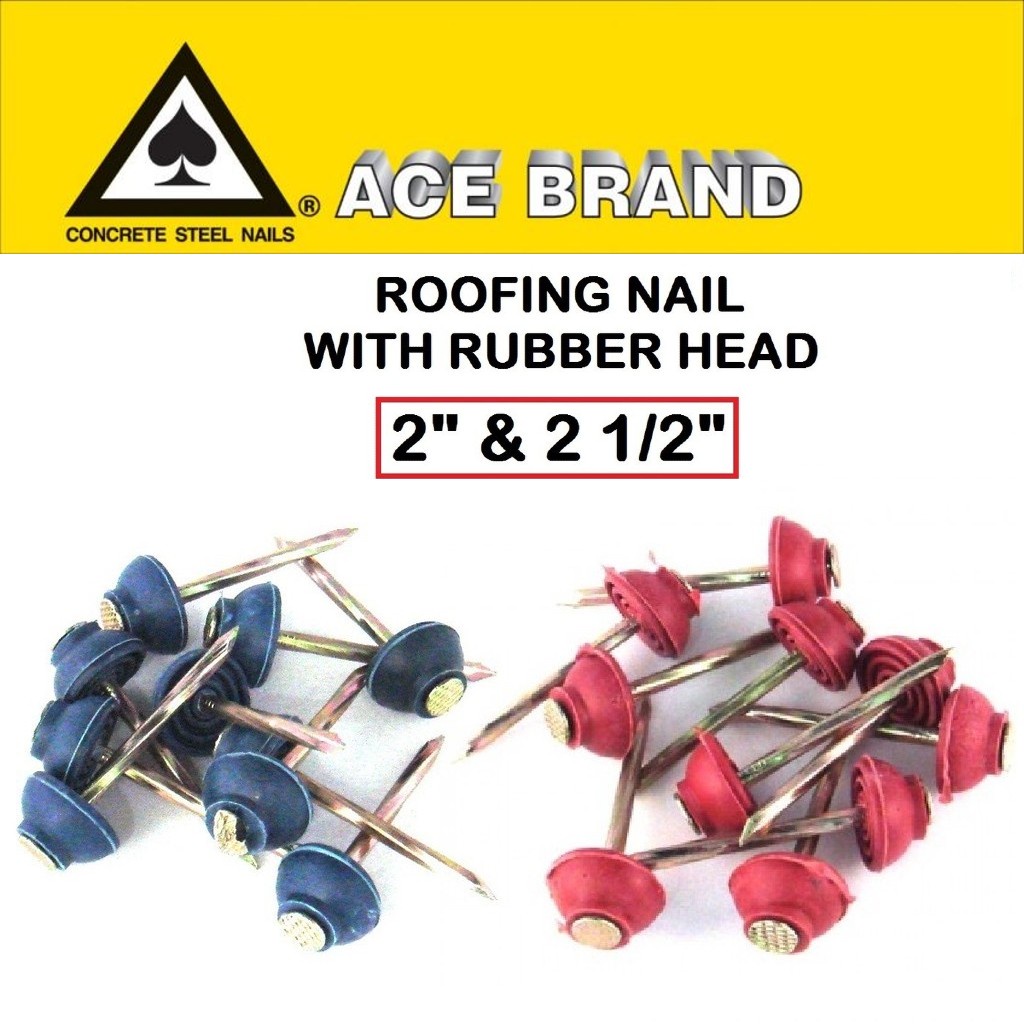 ACE BRAND ROOFING NAIL PAKU PAYUNG GETAH 瓦楞钉 / Paku Payung Paku Zink ...