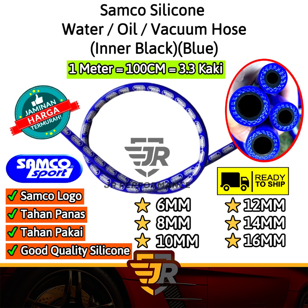 Samco Sport Silicone Vacuum Hose Water Hose Oil Hose 6mm 8mm 10mm 12mm 14mm 16mm Blue Inner ...