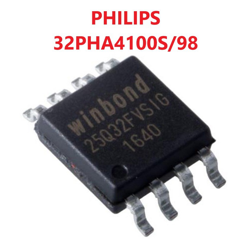 PHILIPS 32PHA4100S/98 W25Q32 25Q32 BIOS IC WINBOND EEPROM FIRMWARE ...