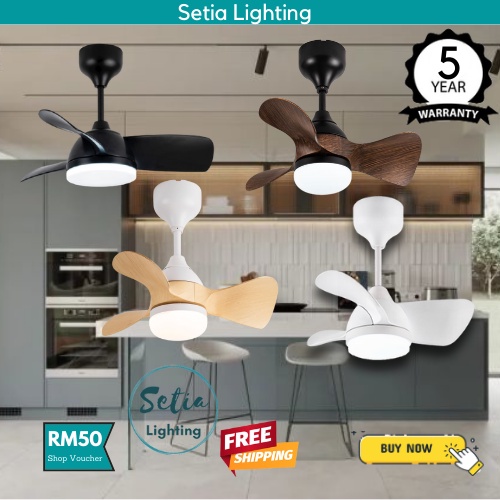 Rezo Mica Venus Lorca 20" 23" 30" mini ceiling fan DC motor 3 blade ...