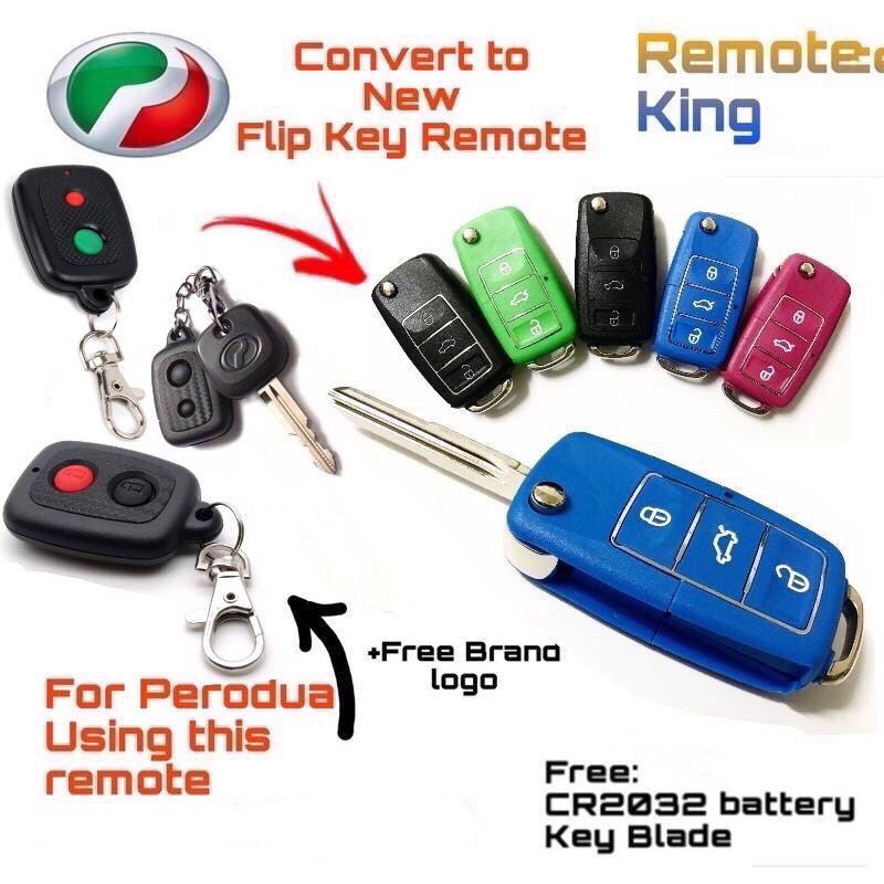 Perodua Alza Viva Myvi Waterproof Flip Key Remote Kalis Air | Shopee ...