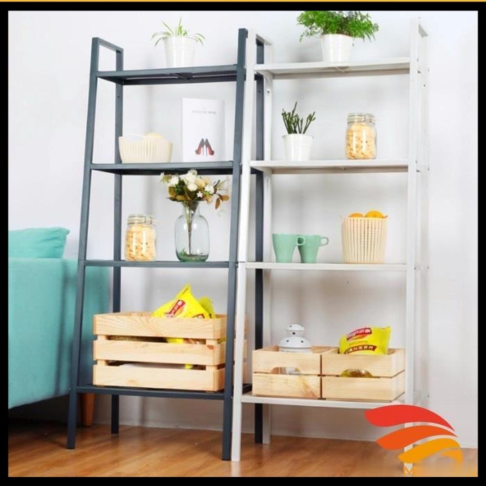 Rak Bertingkat Serbaguna Rak Besi 4 Tingkat Rak Buku 4 Tier Rak 4 ...