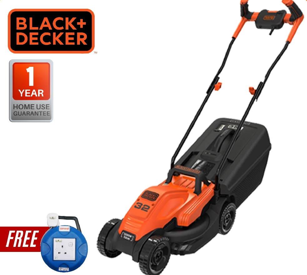 Mesin Rumput Tolak BLACK & DECKER BEMW451BH Electric Lawn Mower + FOC ...