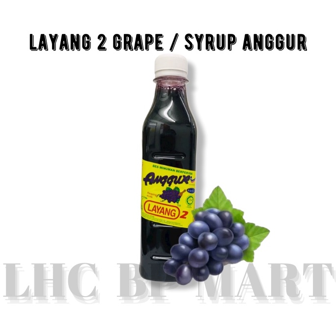 [LHC] LAYANG 2 GRAPE / SYRUP ANGGUR / PERASA MINUMAN ANGGUR / PERISA ...