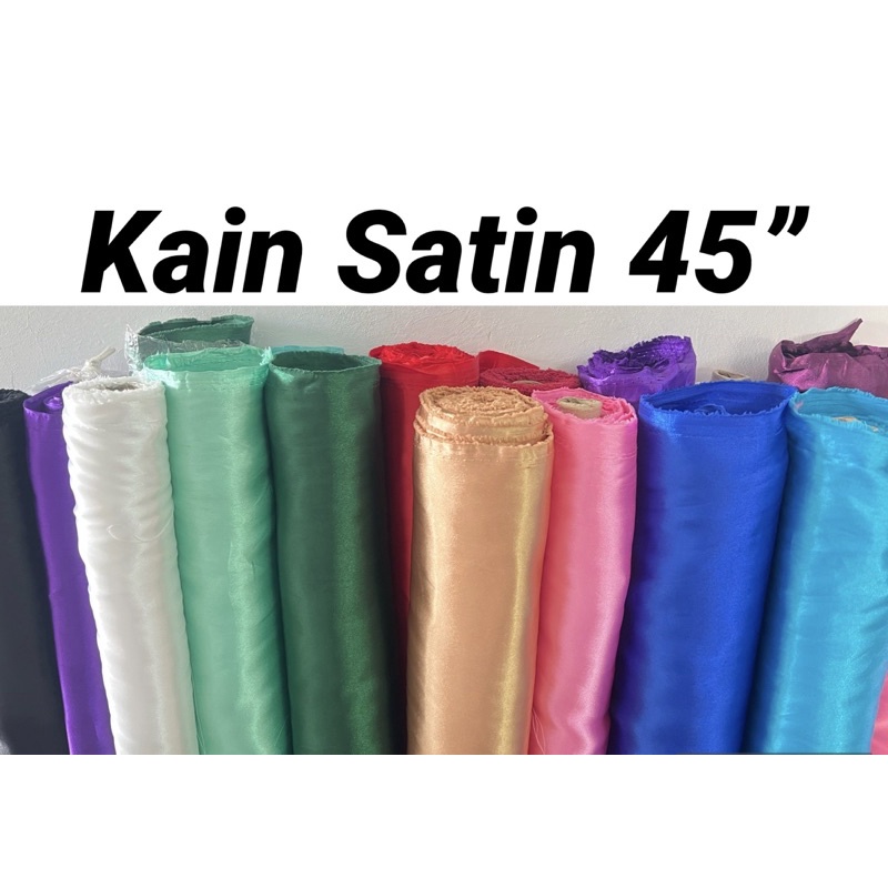 Kain Satin 45” Premium/ Kain Kilat / Kain Backdrop / Kain Hidden ...