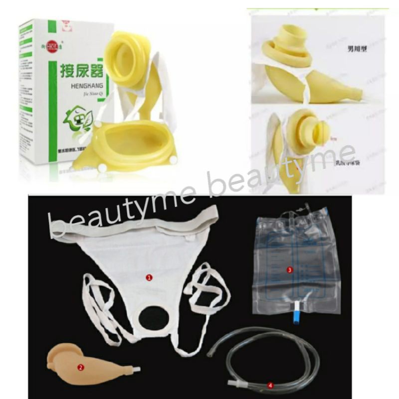 [MEN/WOMEN ] Urinal Urine Collector Container Wearable Bag Portable ...