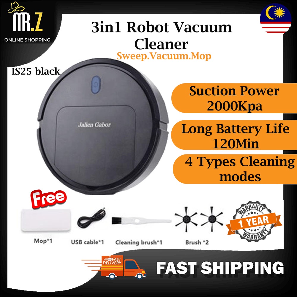💥Jallen Gabor💥5in1 Robot Vacuum Cleaner / Robotic Vacuum / Smart Vacuum/Vacuum Robot / Smart Mop ...
