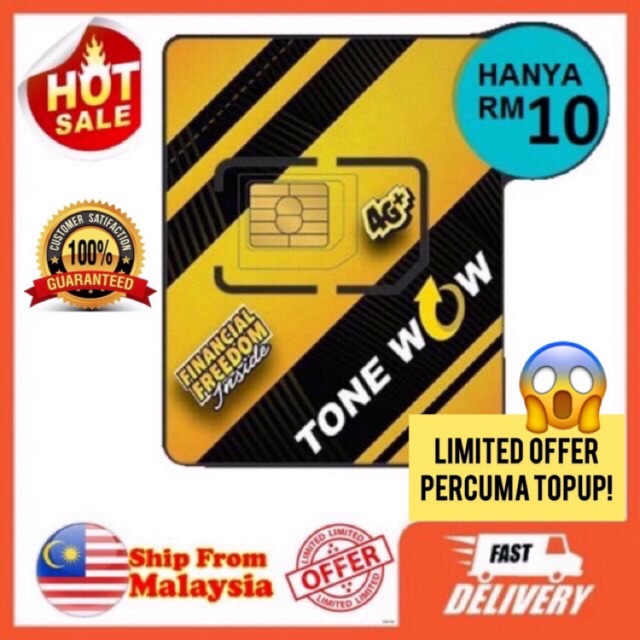 🔥SIMKAD TONEWOW PLUS TERMURAH🔥 | Shopee Malaysia