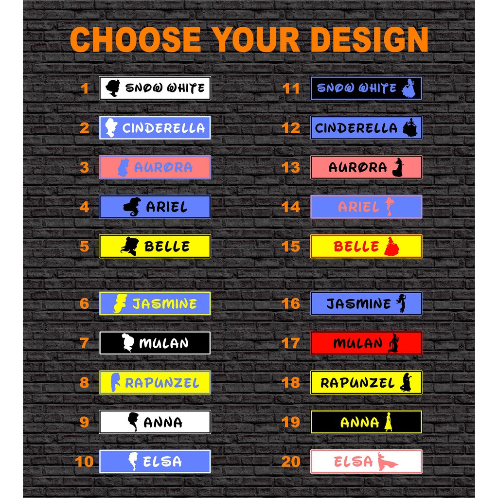 CUSTOM WORDING PLATE FOAM BOARD / NAME PLATE / HASHTAG PLATE / INS ...