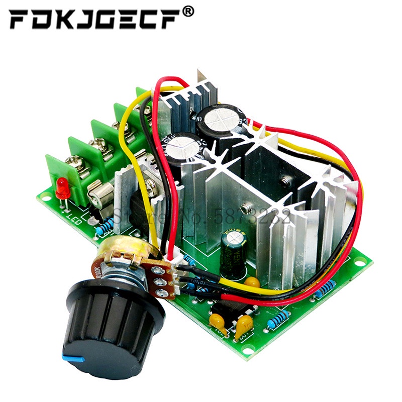 PWM DC Motor Speed Controller Switch DC 20A Current Voltage Regulator ...