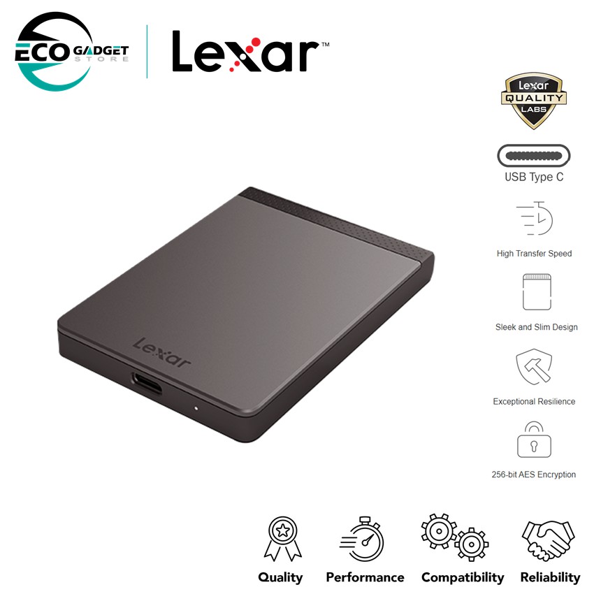Lexar® SL200 Portable SSD - up to 550MB/s read, 400MB/s write | Shopee ...