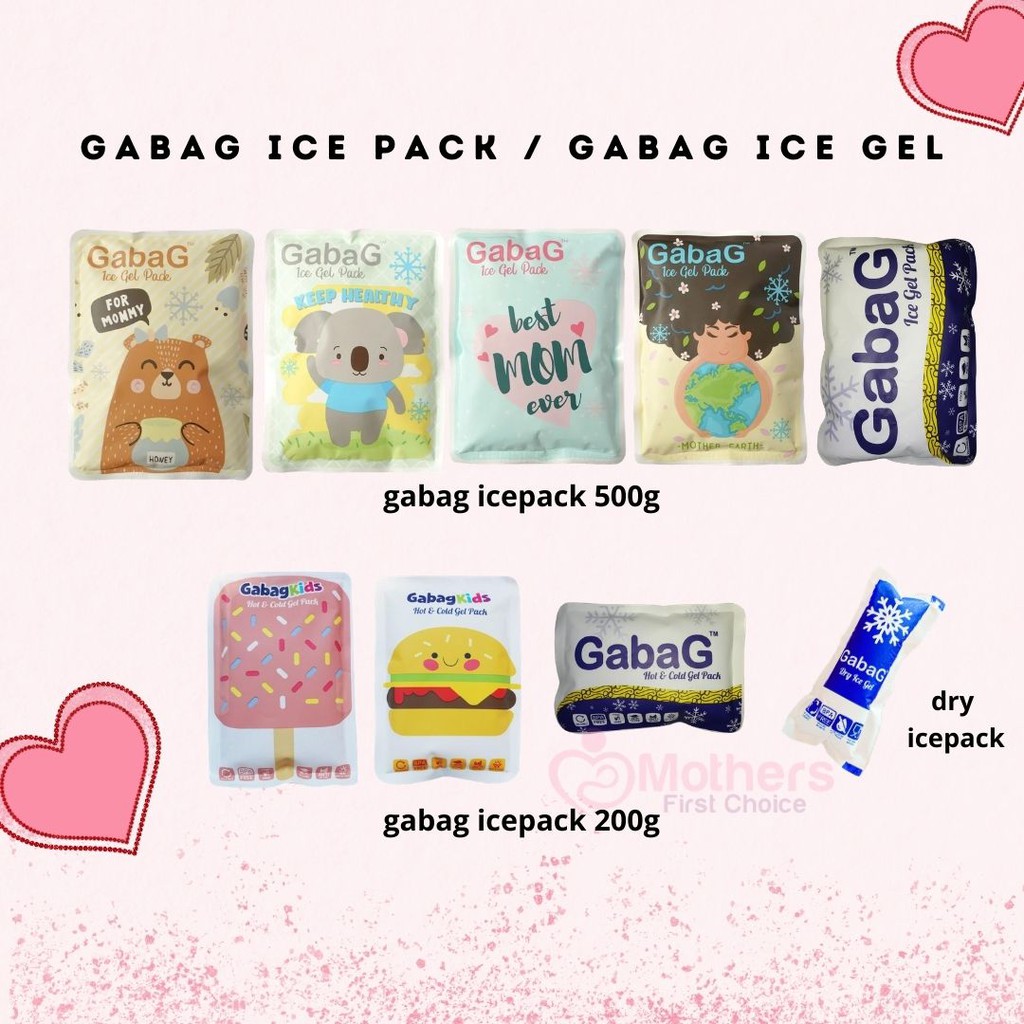 ORIGINAL GABAG Ice Pack 200g & 500g | Ice Gel | Hot & Cold HONEY/KOALA ...
