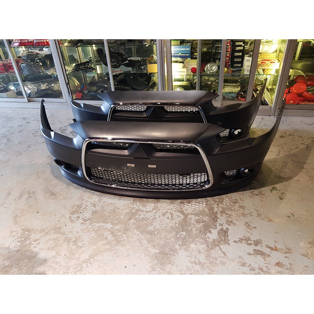 1mitsubishi lancer gt inspira front bumper ralliart style pp material ...