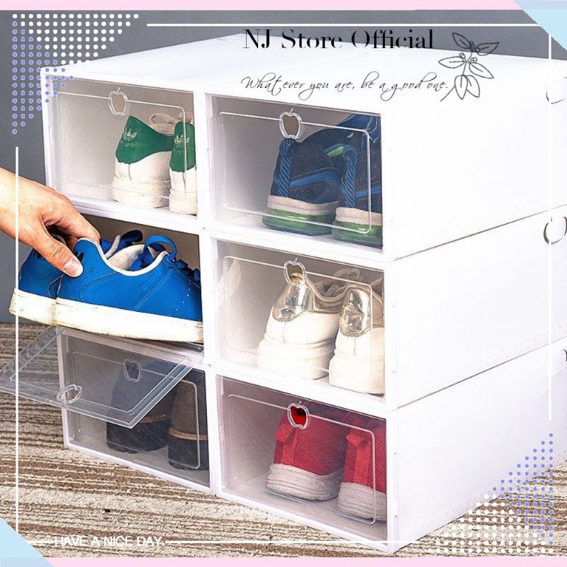 (Apple) Shoe Box (Can fit Size 44 shoes) / XL Size Folding Shoe Box ...