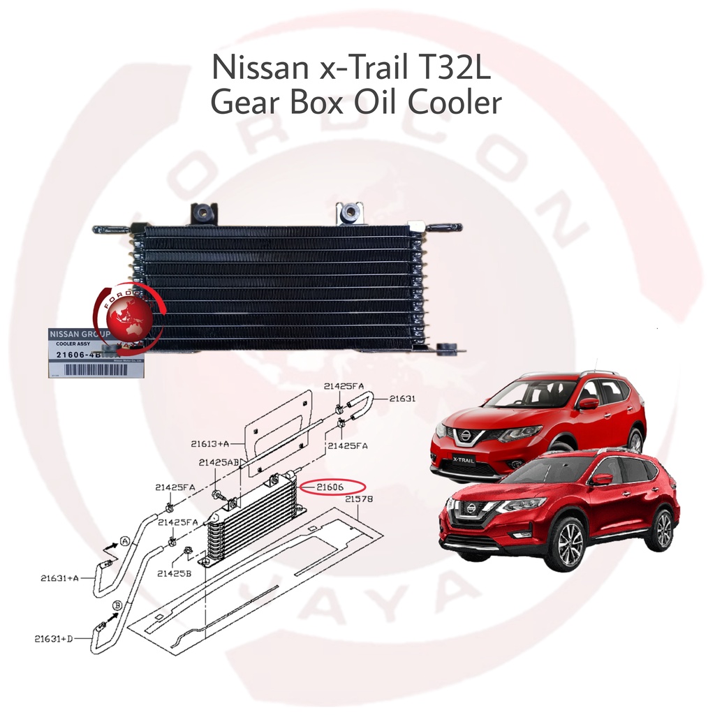 Nissan Gear Box Oil Cooler X-Trail T32L Auto Transmission Radiator ...