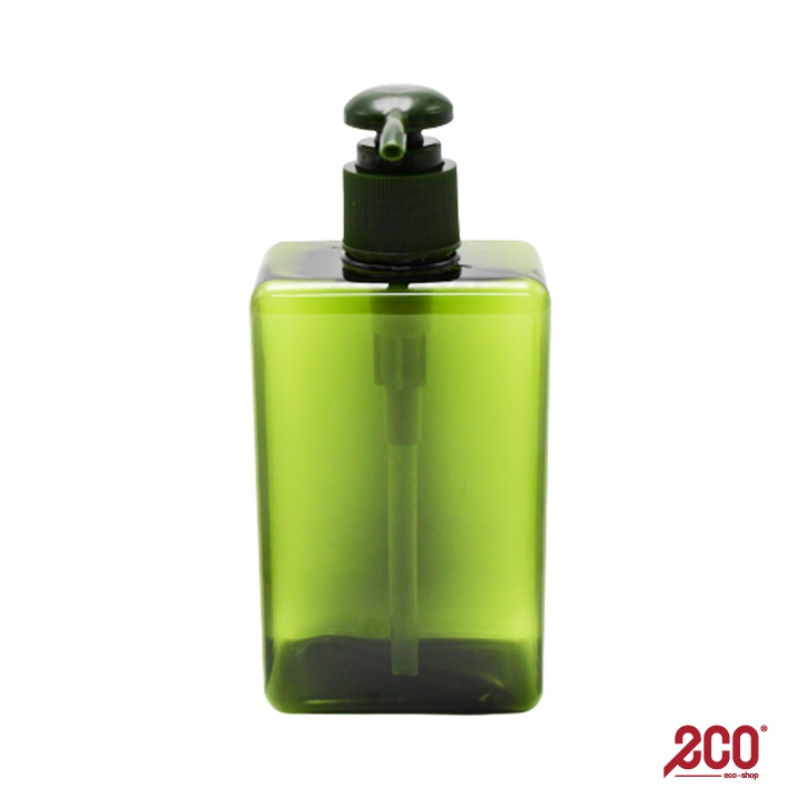 Eco Shop Square Pump Press Bottle Dispenser 280ML (6.5cmx4.5cmx17cm ...