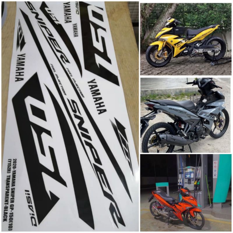 YAMAHA Y15 STICKER SNIPER GP TRANSPARENT | Shopee Malaysia