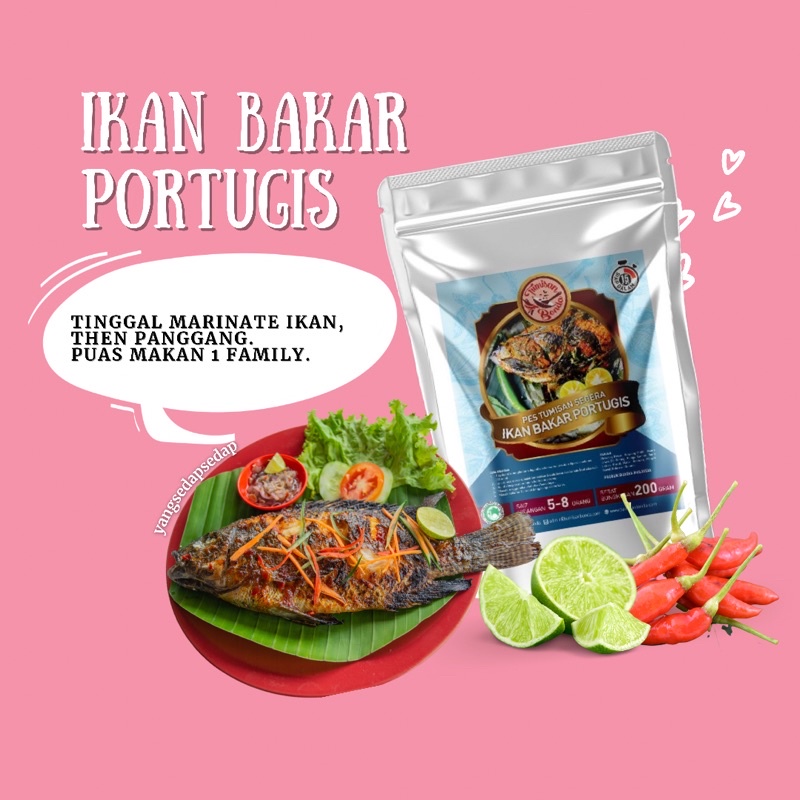 PES MASAKAN IKAN BAKAR PORTUGIS/GRILL FISH - 15 MINIT SIAP 🔥🔥 SHOPEE ...