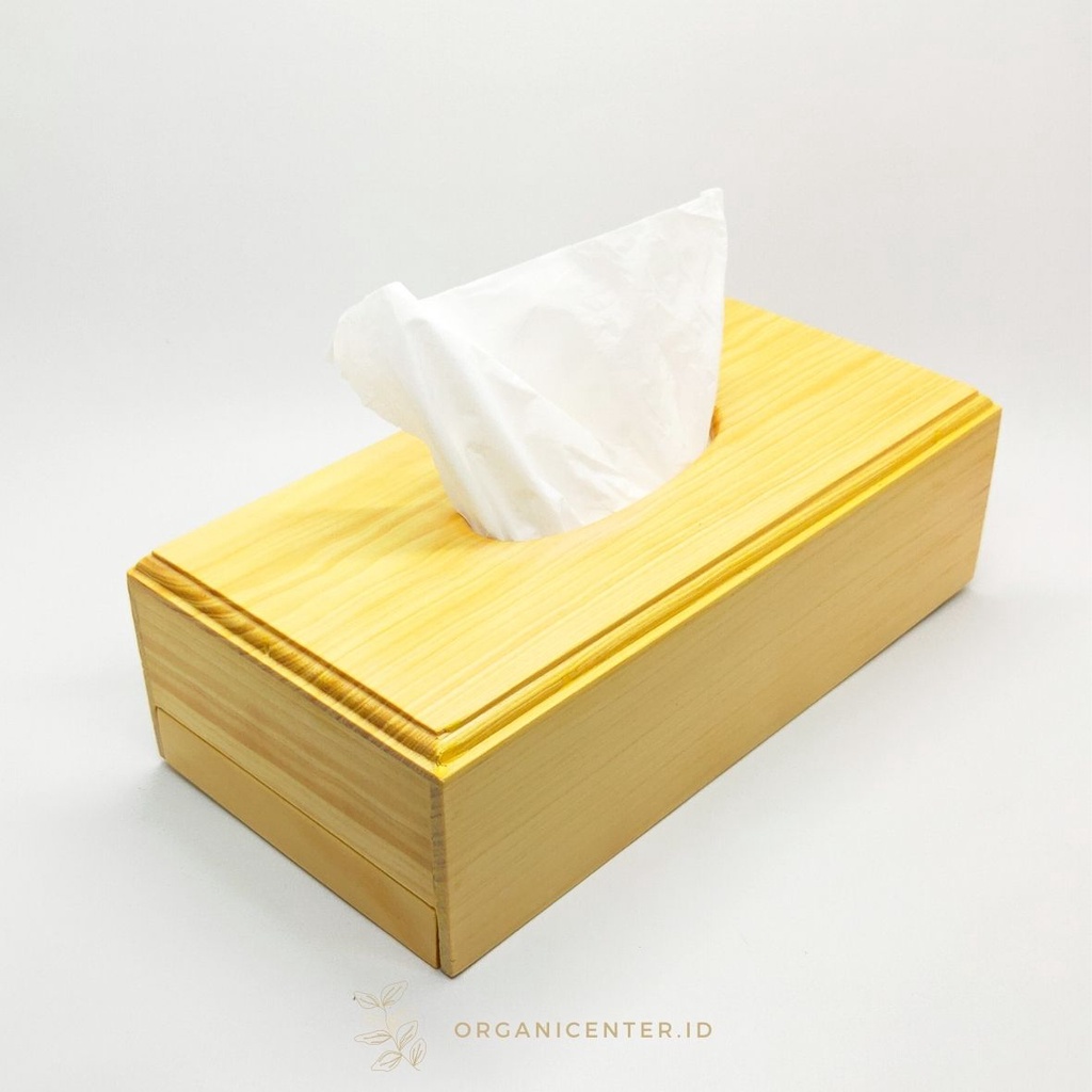 KAYU Large Pine Wood Tissue Box Premium Natural Aesthetic Minimalist ...