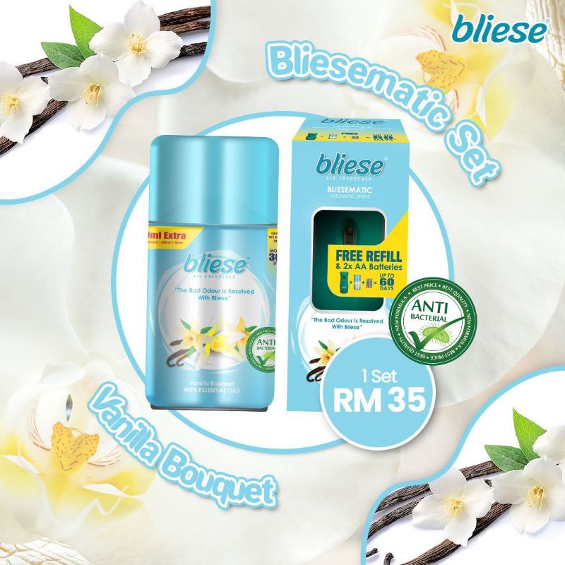 BLIESE Bliesematic Air Freshener Automatic Spray [Original HQ] | Shopee ...