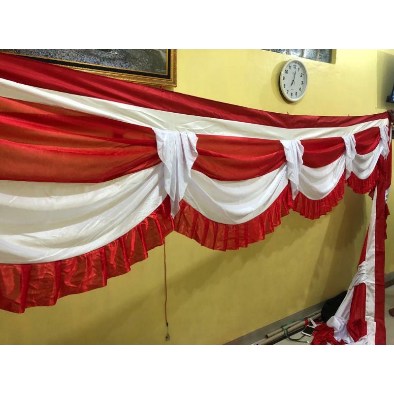 MERAH Merdeka Palace red and white background flag | Shopee Malaysia