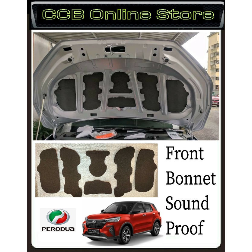 Custom Made Front Bonnet Sound Proof D.I.Y For Perodua Ativa | Shopee ...
