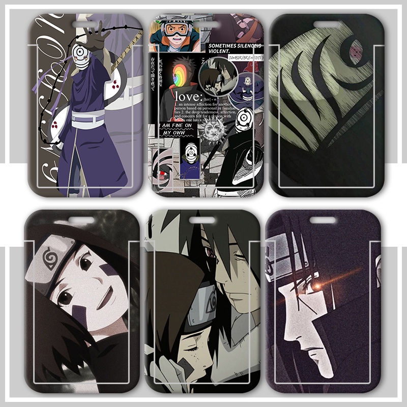 Anime Naruto Uchiha Itachi Stundet School ID Work ID Card Holder Metro ...